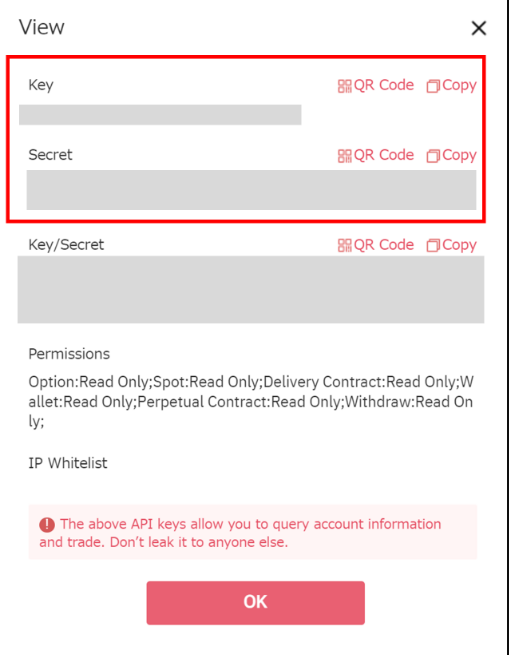 How to get an API key for Gate.io – Cryptact Help Center