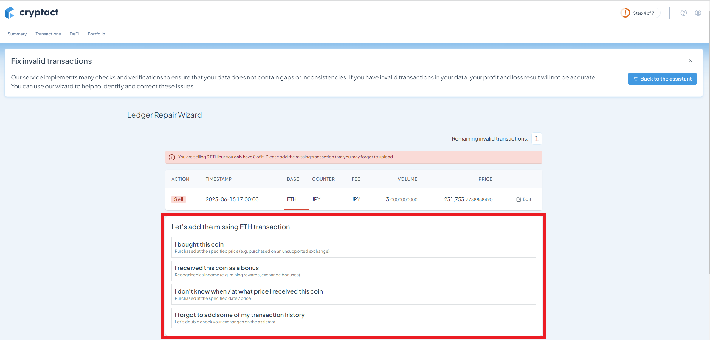 How to fix invalid transactions caused by How to fix invalid transactions caused by
