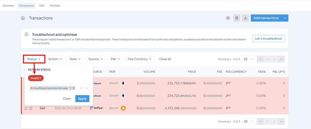 How to fix invalid transactions caused by How to fix invalid transactions caused by