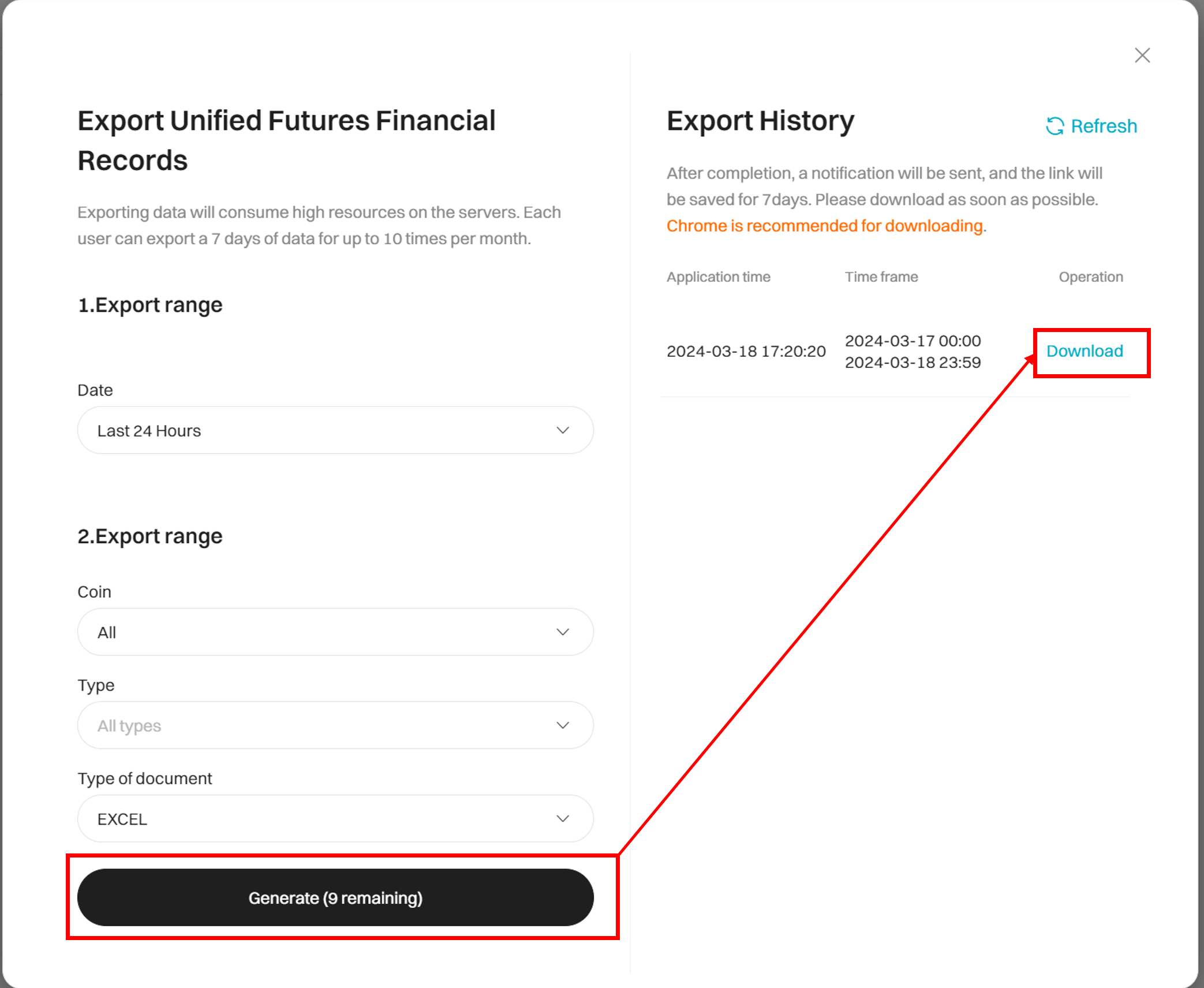 How to get trade history from Bitget – Cryptact Help Center