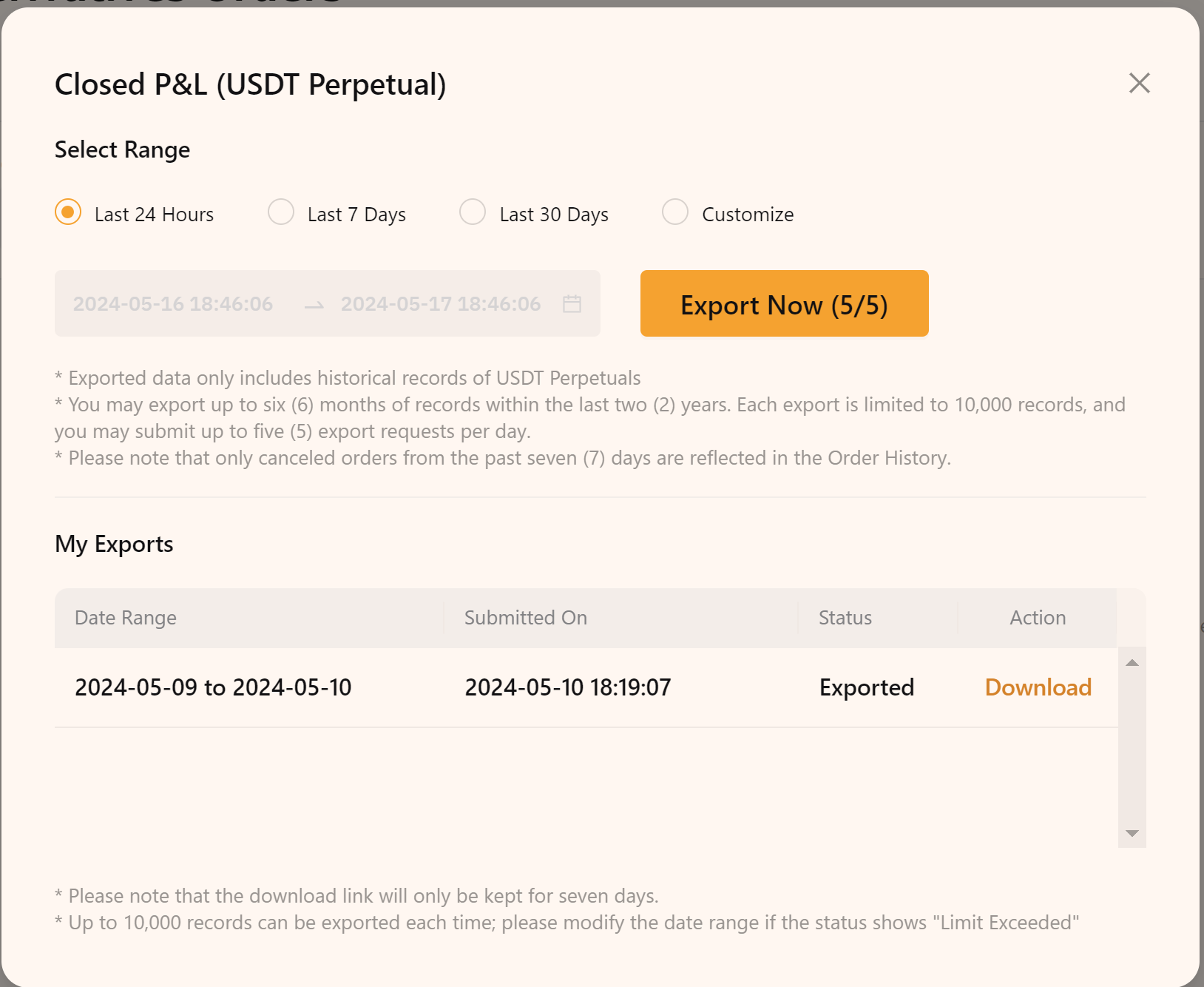 How to get trade history from Bybit – Cryptact Help Center