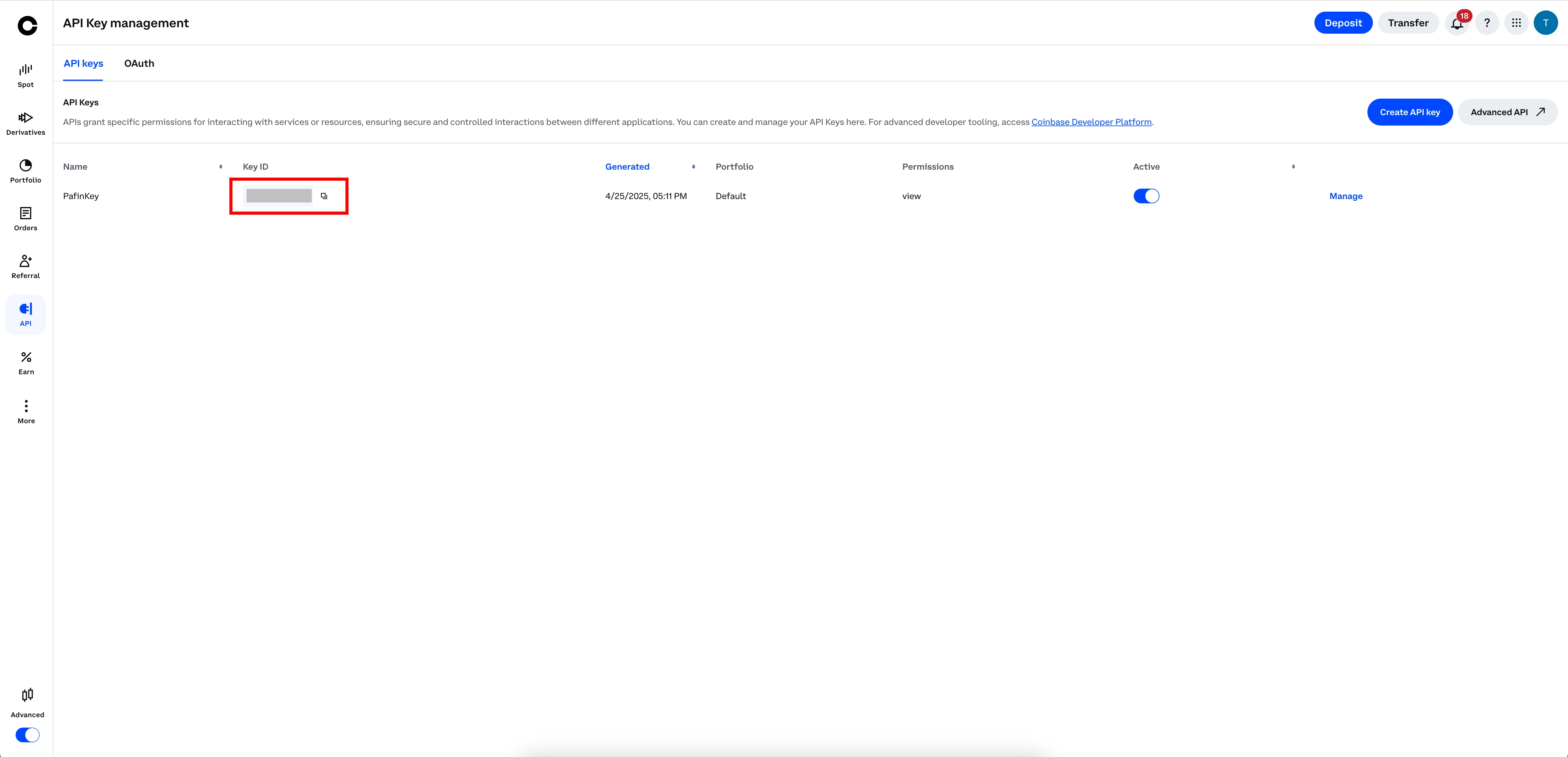 How to get an API key for Coinbase – Cryptact Help Center