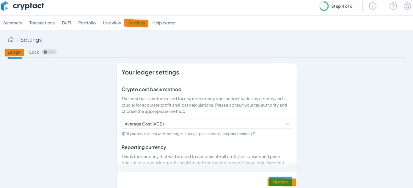 How to rerun the PNL calculation – Cryptact Help Center