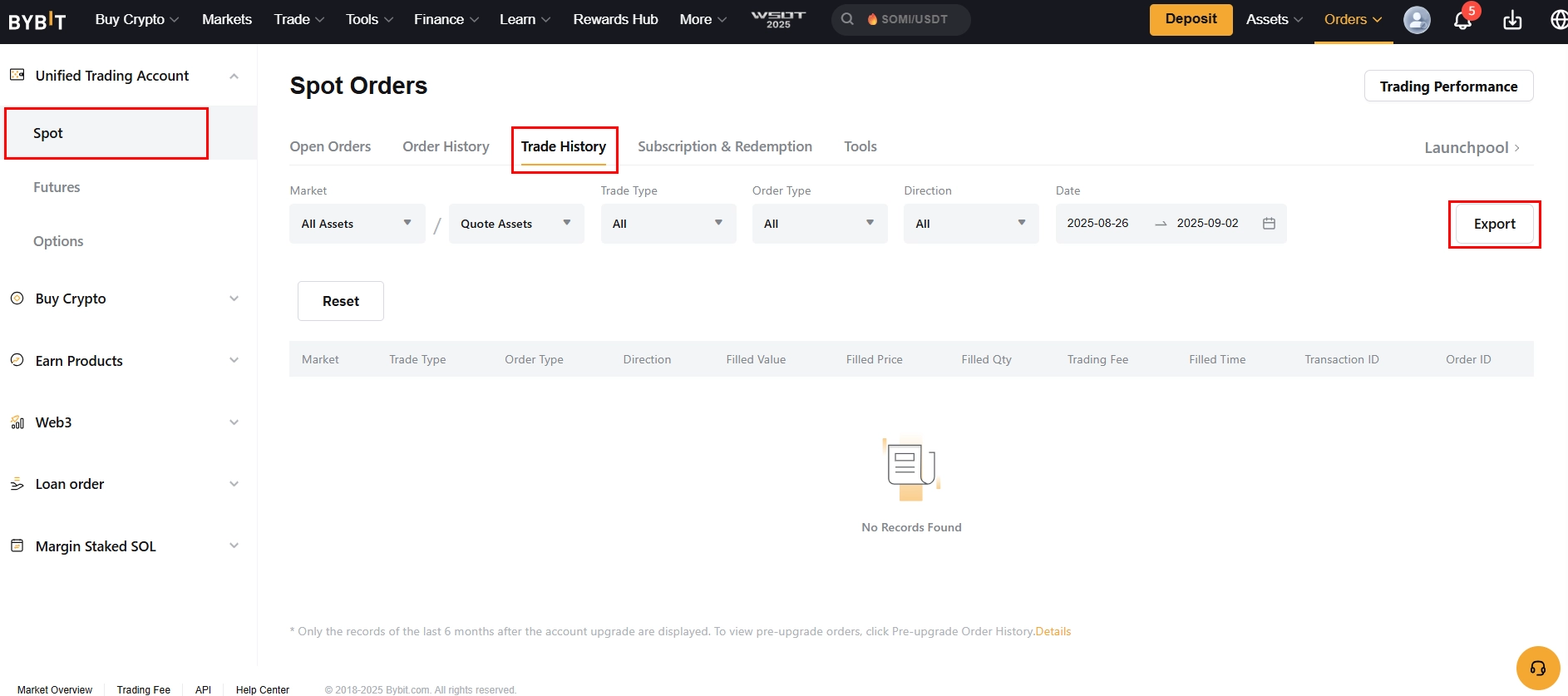 How to get trade history from Bybit – Cryptact Help Center