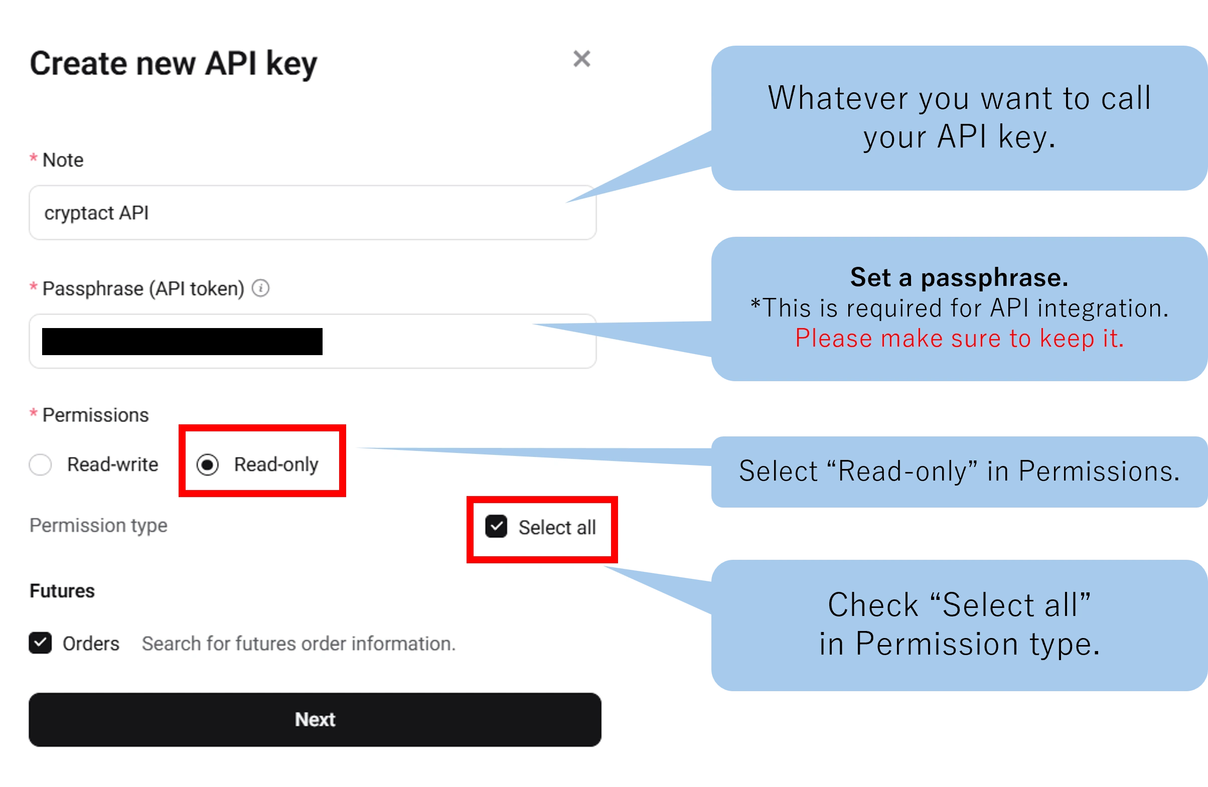 How to get an API key for Bitget – Cryptact Help Center